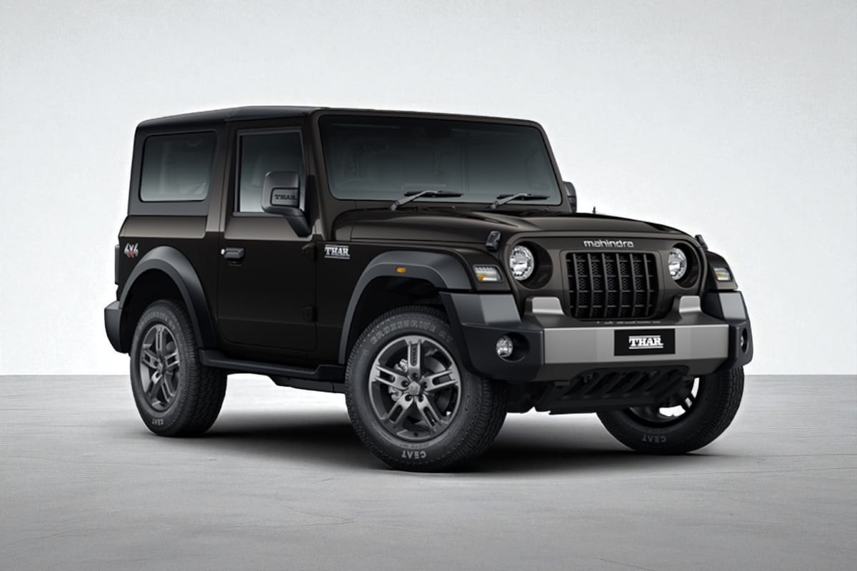 Mahindra Thar Stealth Black – Check Stealth Black Price & Images ...